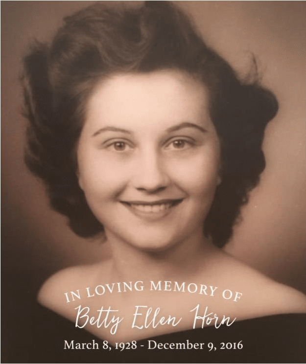 Betty Ellen (Biggs) Horn - St Louis Cremation